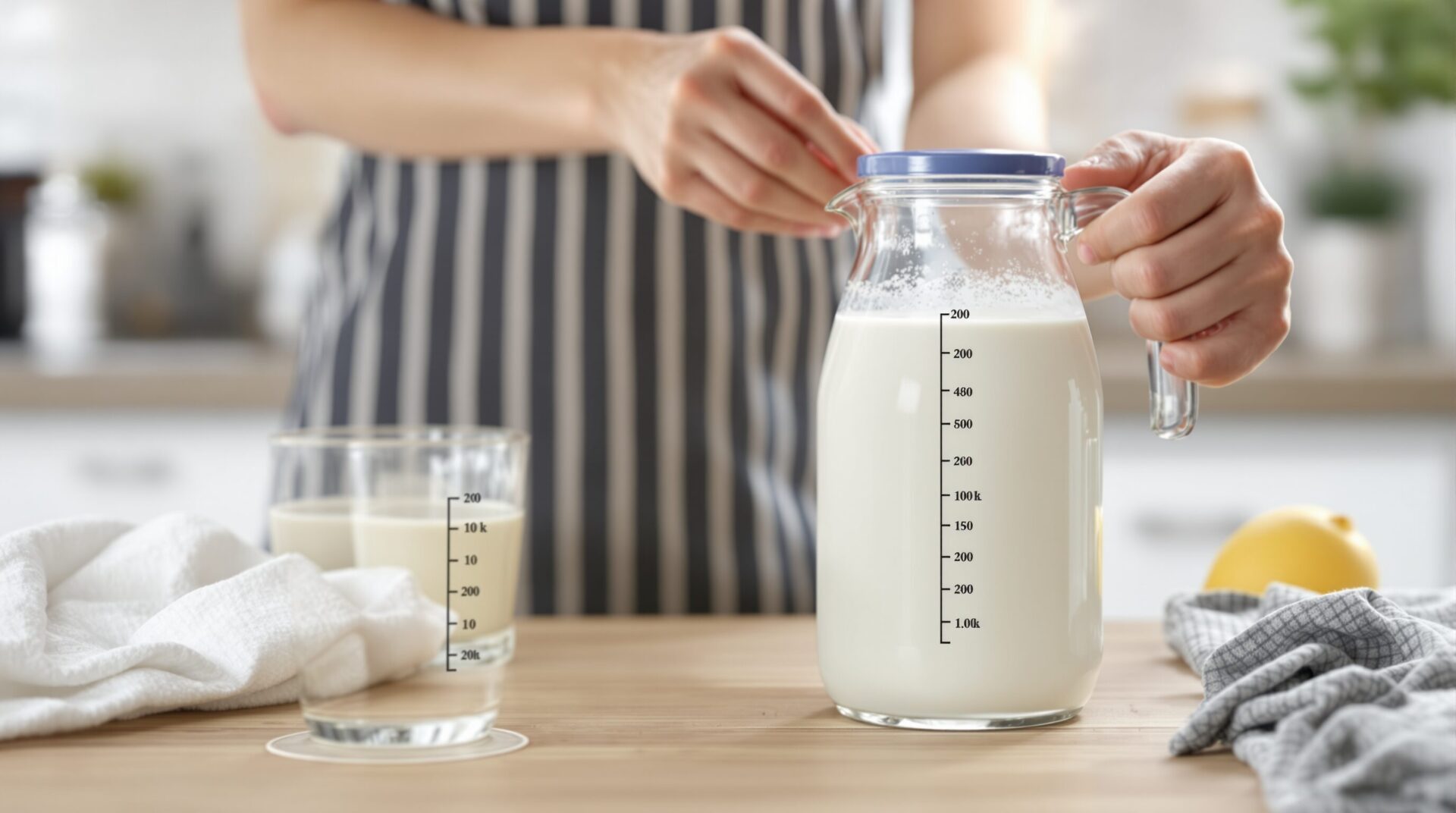 200 g de lait en litre : conversion rapide et méthode pratique